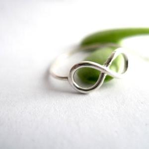 Sterling Silver Infinity Ring Made In Any Size Including Half And ...