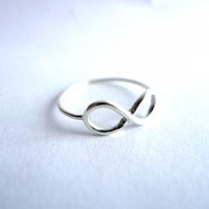 Sterling Silver Infinity Ring Made In Any Size Including Half And ...