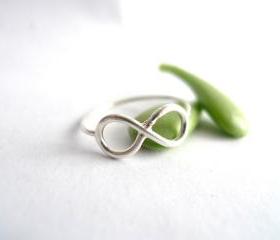 Sterling Silver Infinity Ring Made In Any Size Including Half And ...