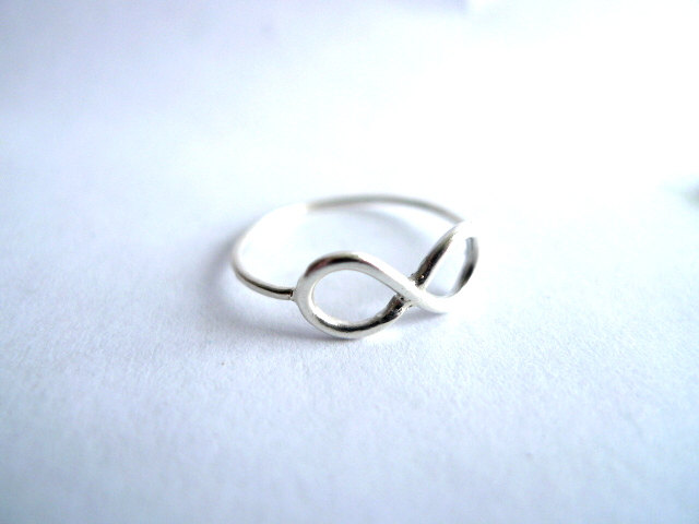 Sterling Silver Infinity Ring Made In Any Size Including Half And ...